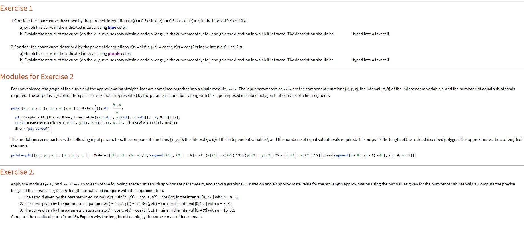 Only to be done in "Mathematica" and no other | Chegg.com