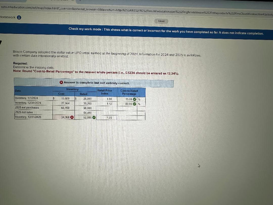 Solved Bosco Company adopted the dollar-value LIFO retail | Chegg.com