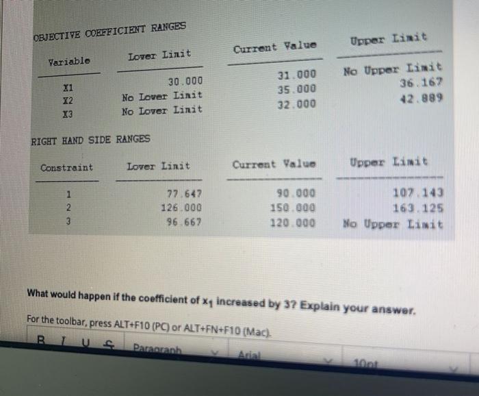 Use the following Management Scientist output to | Chegg.com