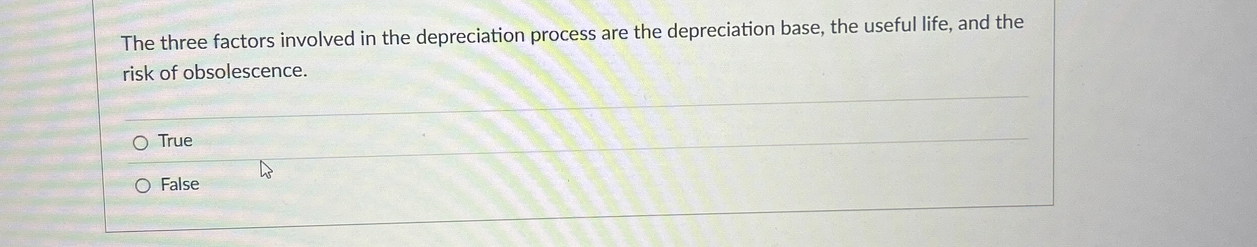 Solved The three factors involved in the depreciation | Chegg.com