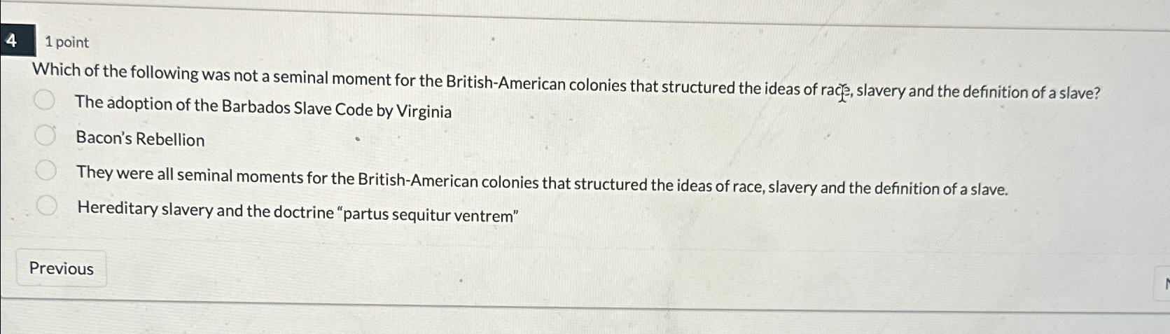 Solved 1 ﻿pointWhich of the following was not a seminal | Chegg.com