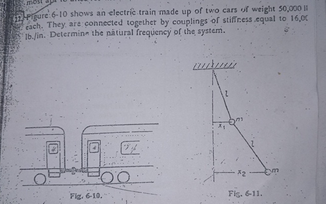 Solved Figure 6-10 ﻿shows an electric train made up of two | Chegg.com