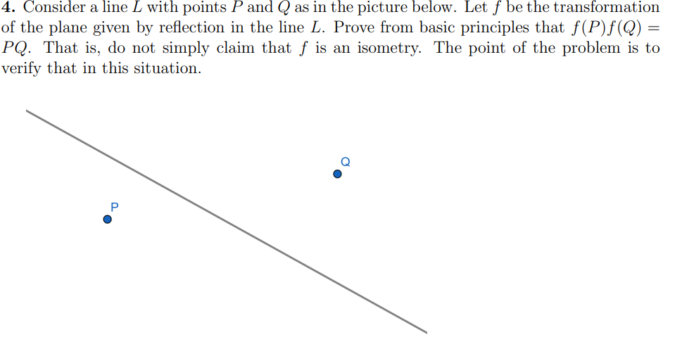 Solved by an EXPERT Consider a line L ﻿with points P ﻿and Q ﻿as in the | Chegg.com