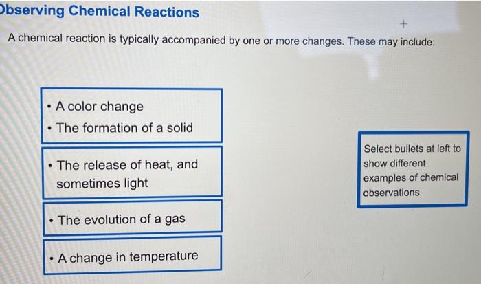 Solved complete number 2. my observations and chemical | Chegg.com