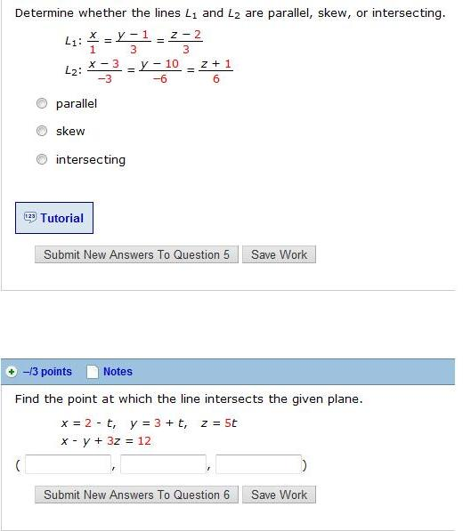 Solved Determine whether the lines L1 and L2 are parallel, | Chegg.com Solved Determine whether the lines L1 and L2 are parallel, | Chegg.com