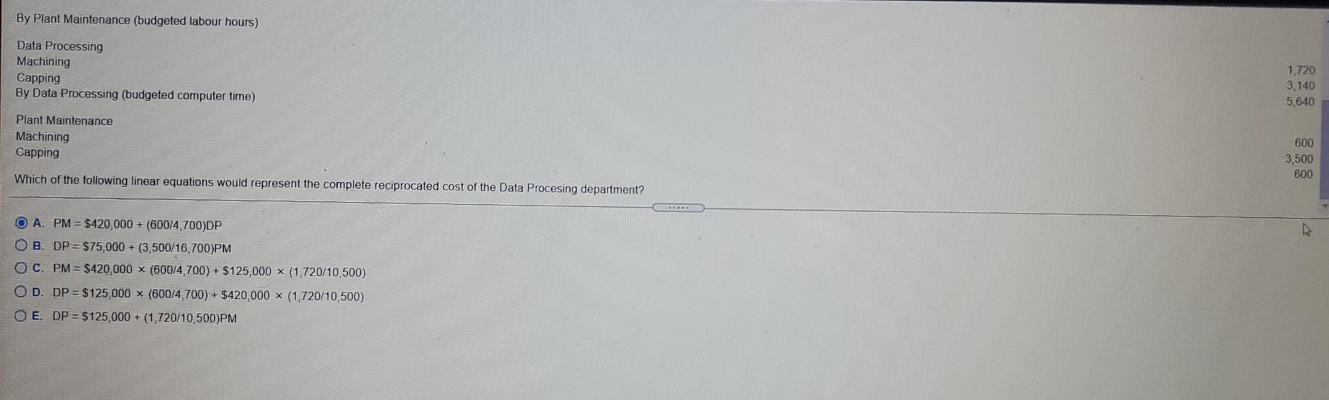 Solved Rocket Company is interested in using the reciprocal | Chegg.com