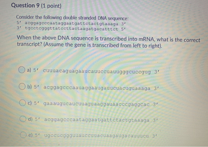 Solved Question 9 (1 point) Consider the following double | Chegg.com