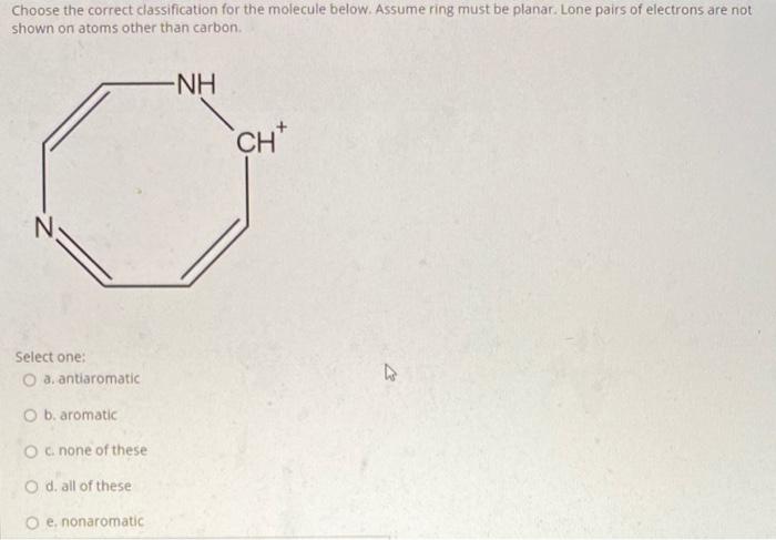 Solved Choose the correct classification for the following | Chegg.com