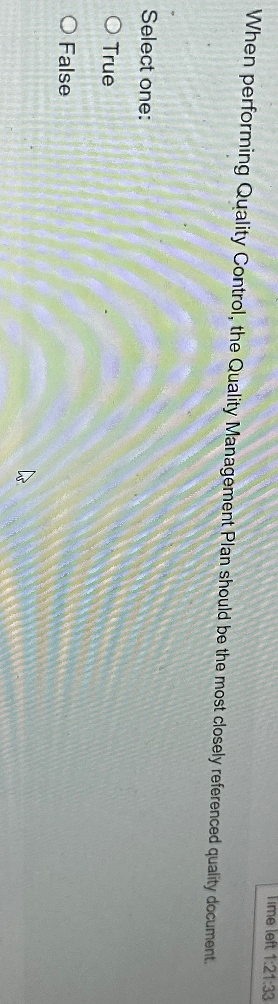 Solved When performing Quality Control, the Quality | Chegg.com