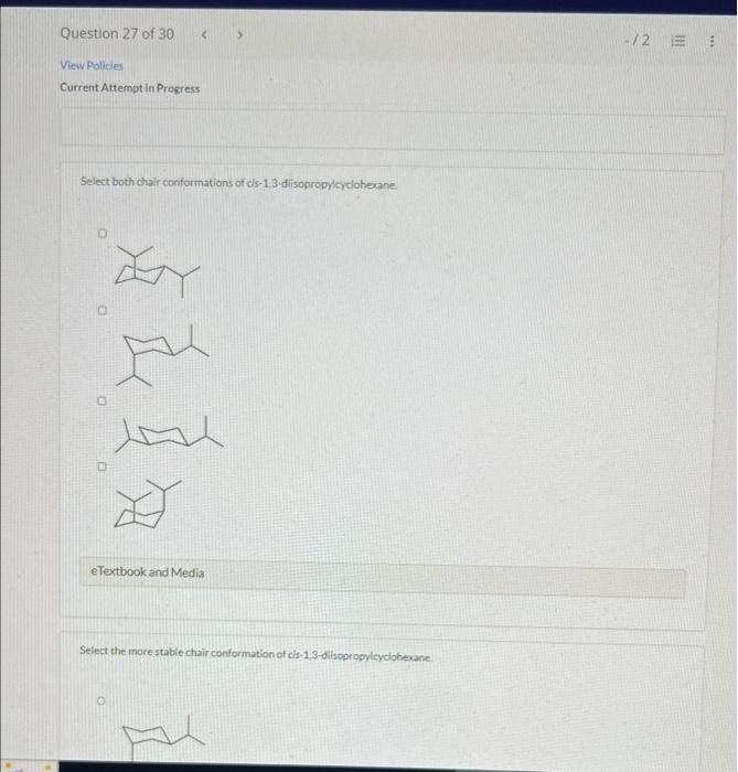 Solved Select both chair conformations of | Chegg.com