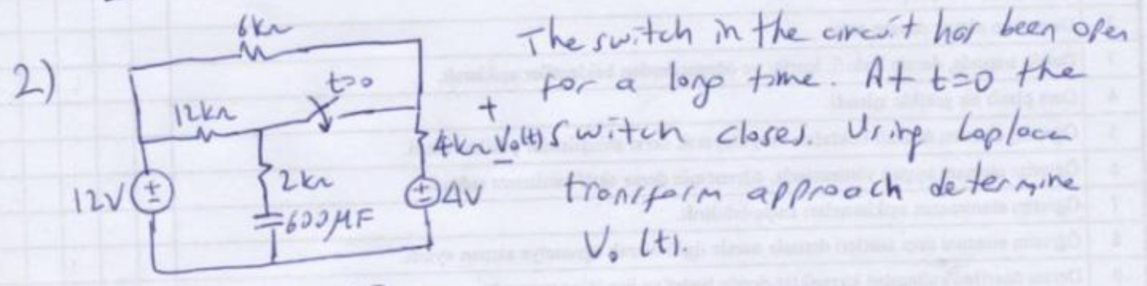Solved The switch in the Circuit has been open for a long | Chegg.com