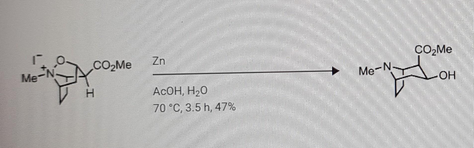 Solved Zn 70∘C,3.5H,47% | Chegg.com