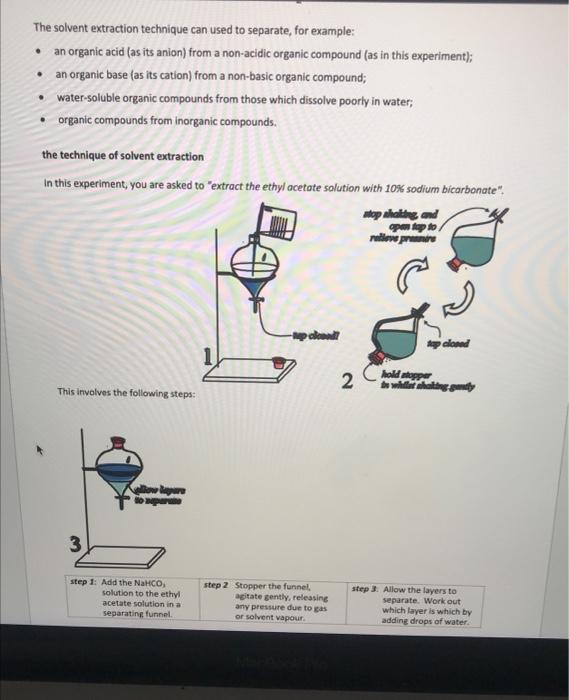 Solved 1. In general, how can the organic and aqueous layers | Chegg.com