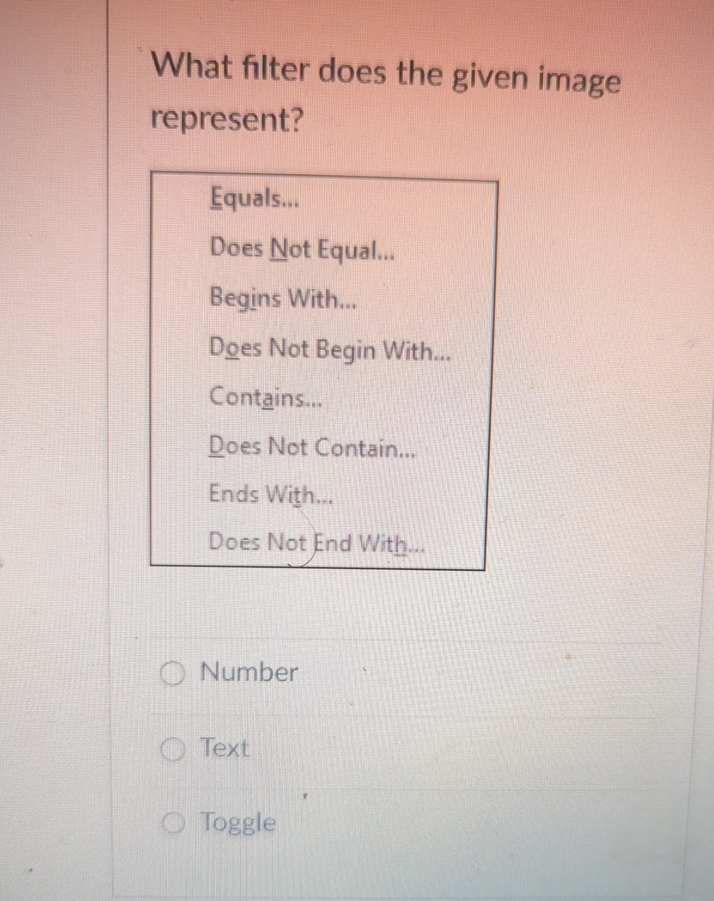 Solved What filter does the given image | Chegg.com