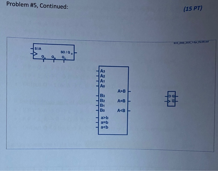 15 PT 5. Show the design of a sequence detector using | Chegg.com