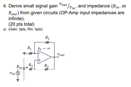 Solved b) ﻿Assume λ1=0.C1 ﻿is very big. Derive small signal | Chegg.com