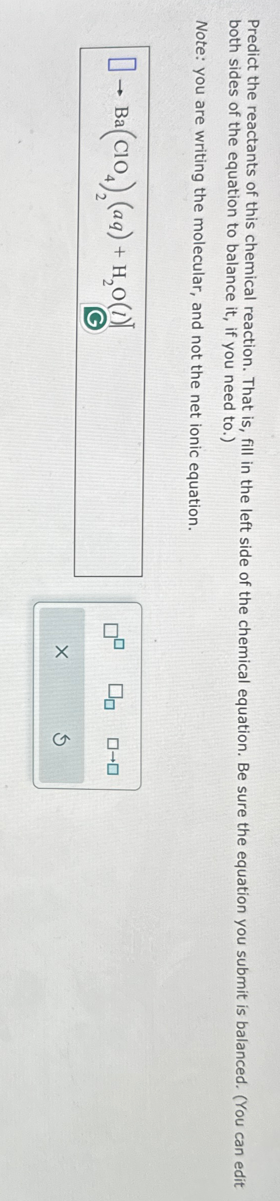 Predict the reactants of this chemical reaction. That | Chegg.com