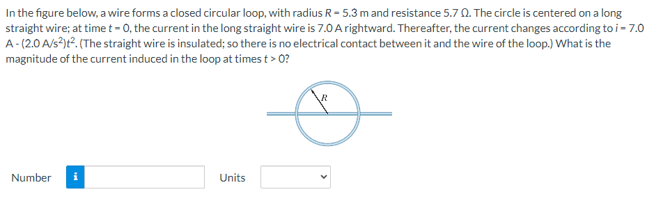 In the figure below, a wire forms a closed circular | Chegg.com