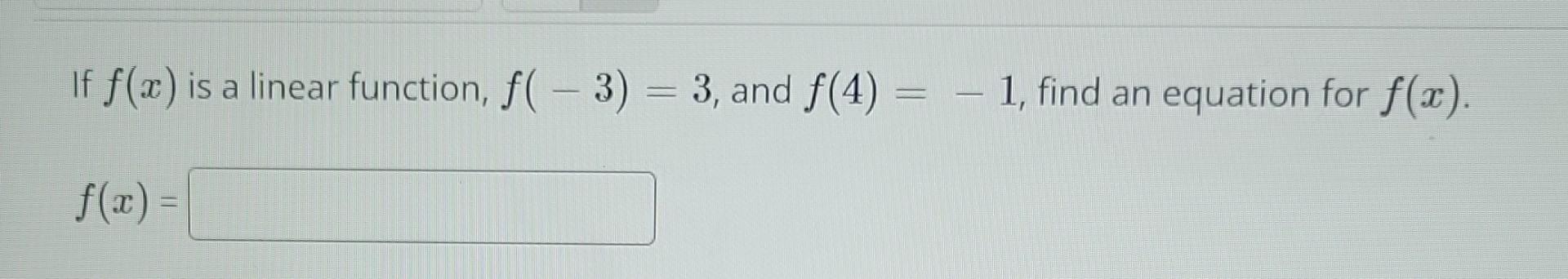 Solved Find the equation (in terms of x ) of the line | Chegg.com