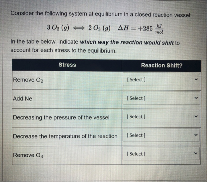 Solved consider the following system at equilibrium in a | Chegg.com