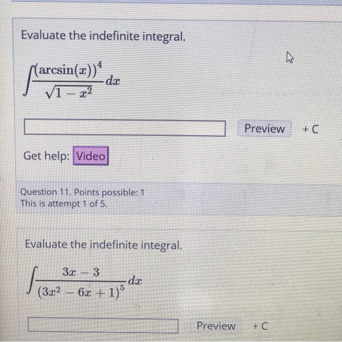 Solved Evaluate the indefinite integral. r(arcsin(x)) dx I | Chegg.com