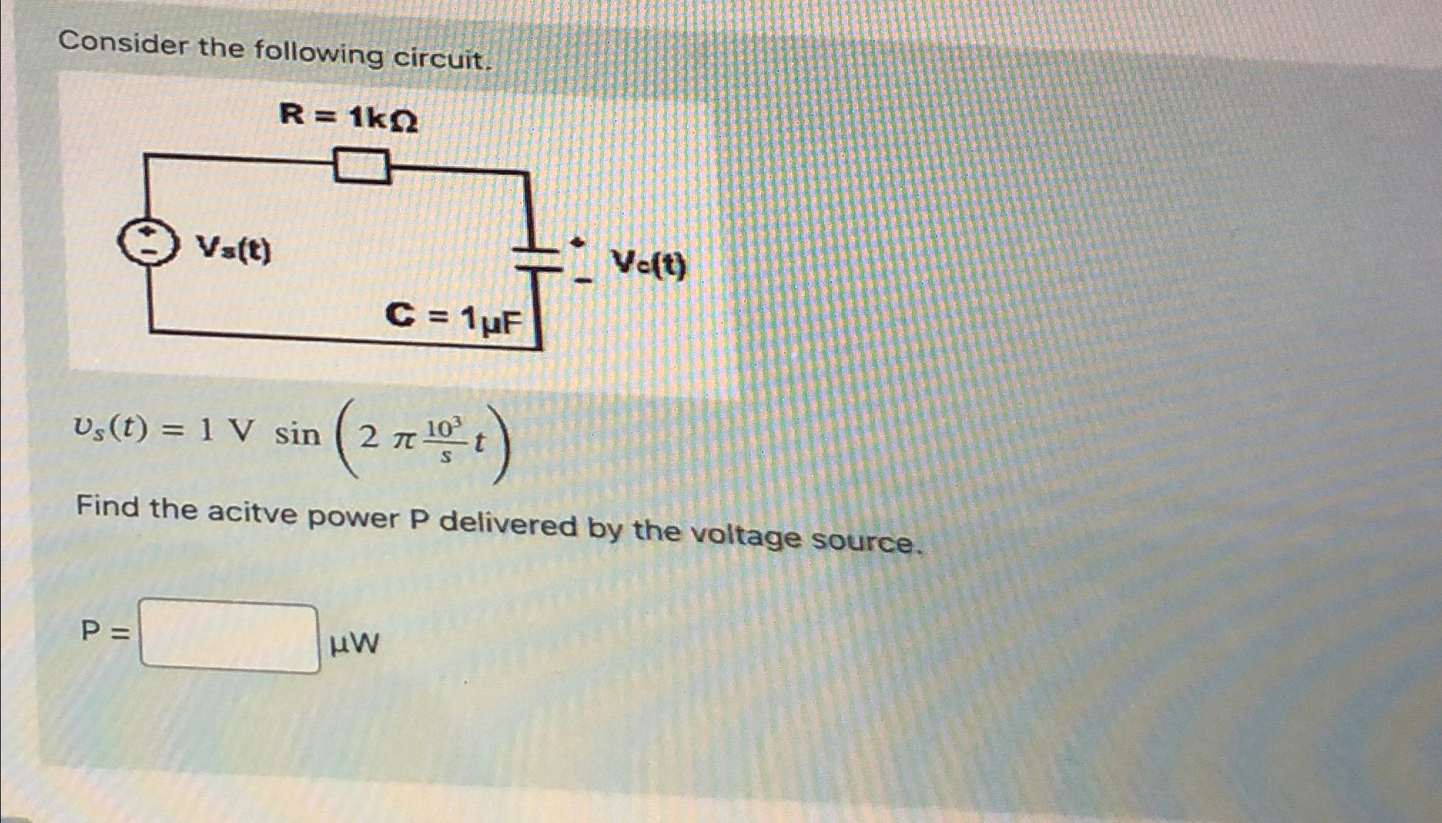 Solved Consider the following | Chegg.com