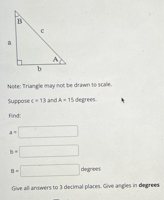 Solved Give all answers to 3 decimal places. Give angles in | Chegg.com