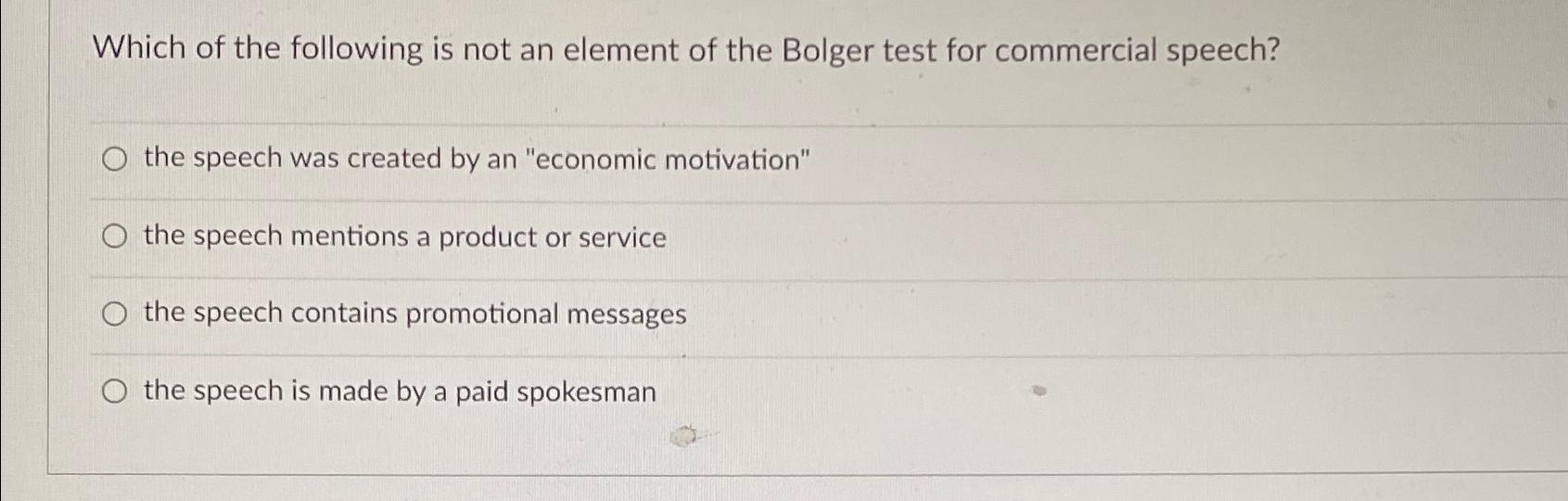 Solved Which of the following is not an element of the | Chegg.com