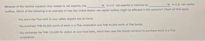 Solved 4. Net capital outflow and net exports An open | Chegg.com