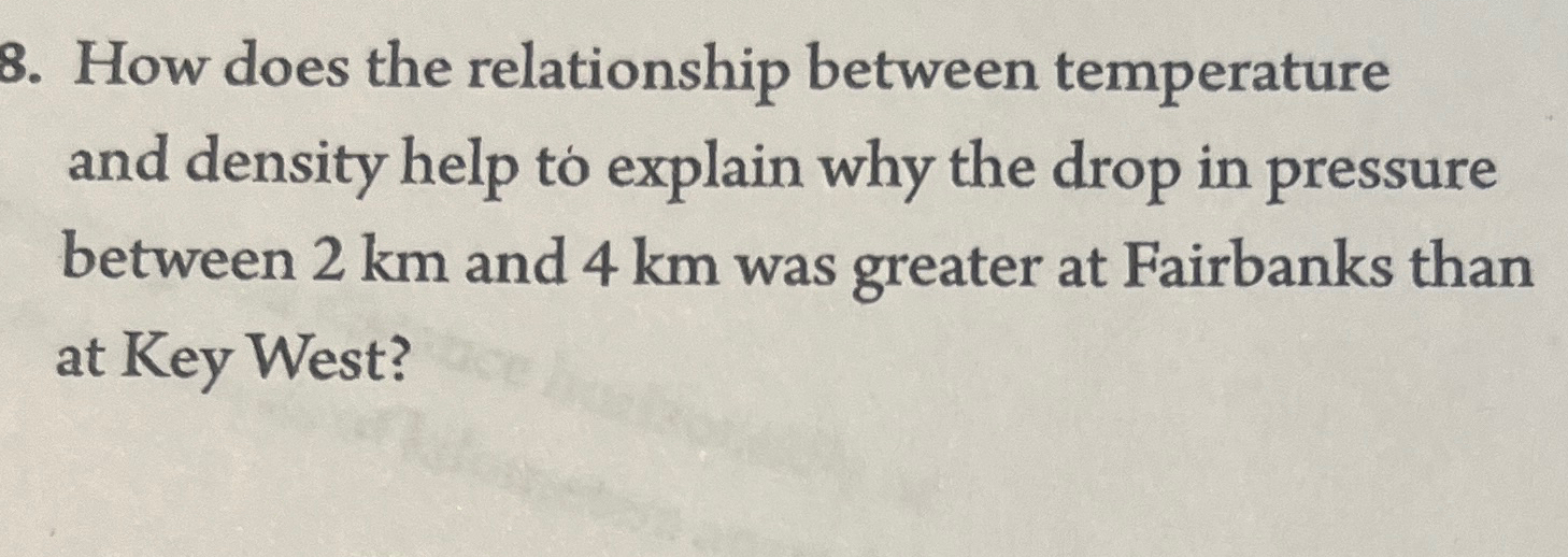 Solved How does the relationship between temperature and | Chegg.com