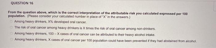 Solved QUESTION 16 From the question above, which is the | Chegg.com
