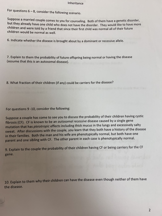 Solved Inheritance For questions 6-8, consider the following | Chegg.com