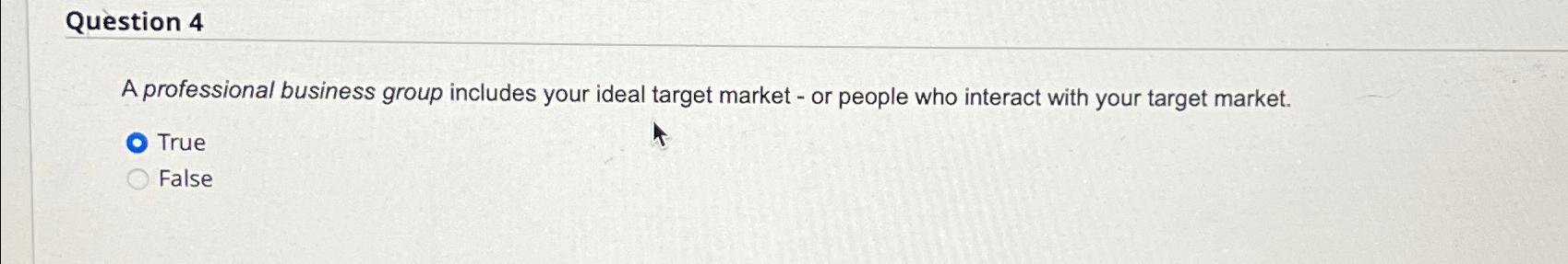 Solved Question 4A professional business group includes your | Chegg.com