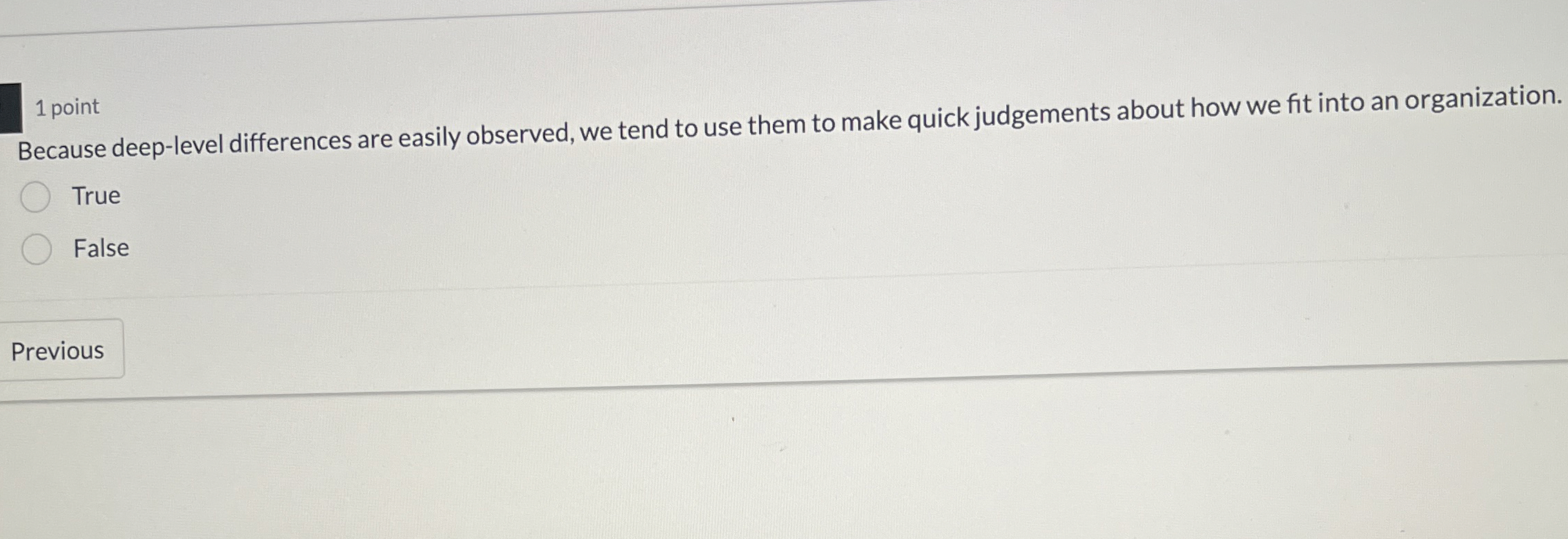 Solved 1 ﻿pointBecause deep-level differences are easily | Chegg.com