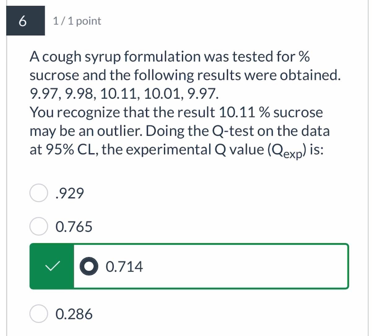 Solved 611 ﻿pointa Cough Syrup Formulation Was Tested For
