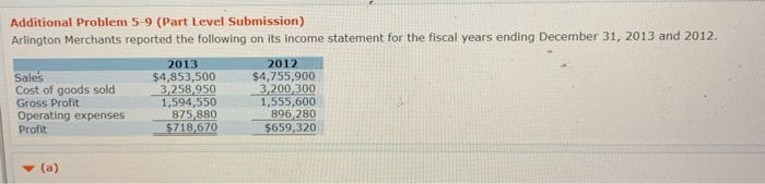 Solved Additional Problem 5-9 (Part Level Submission) | Chegg.com
