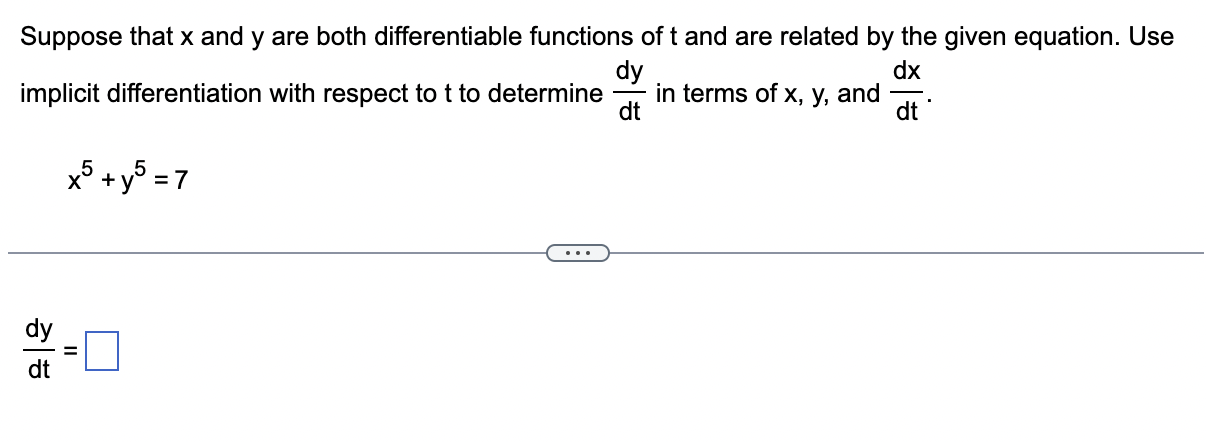Solved Suppose that x ﻿and y ﻿are both differentiable | Chegg.com