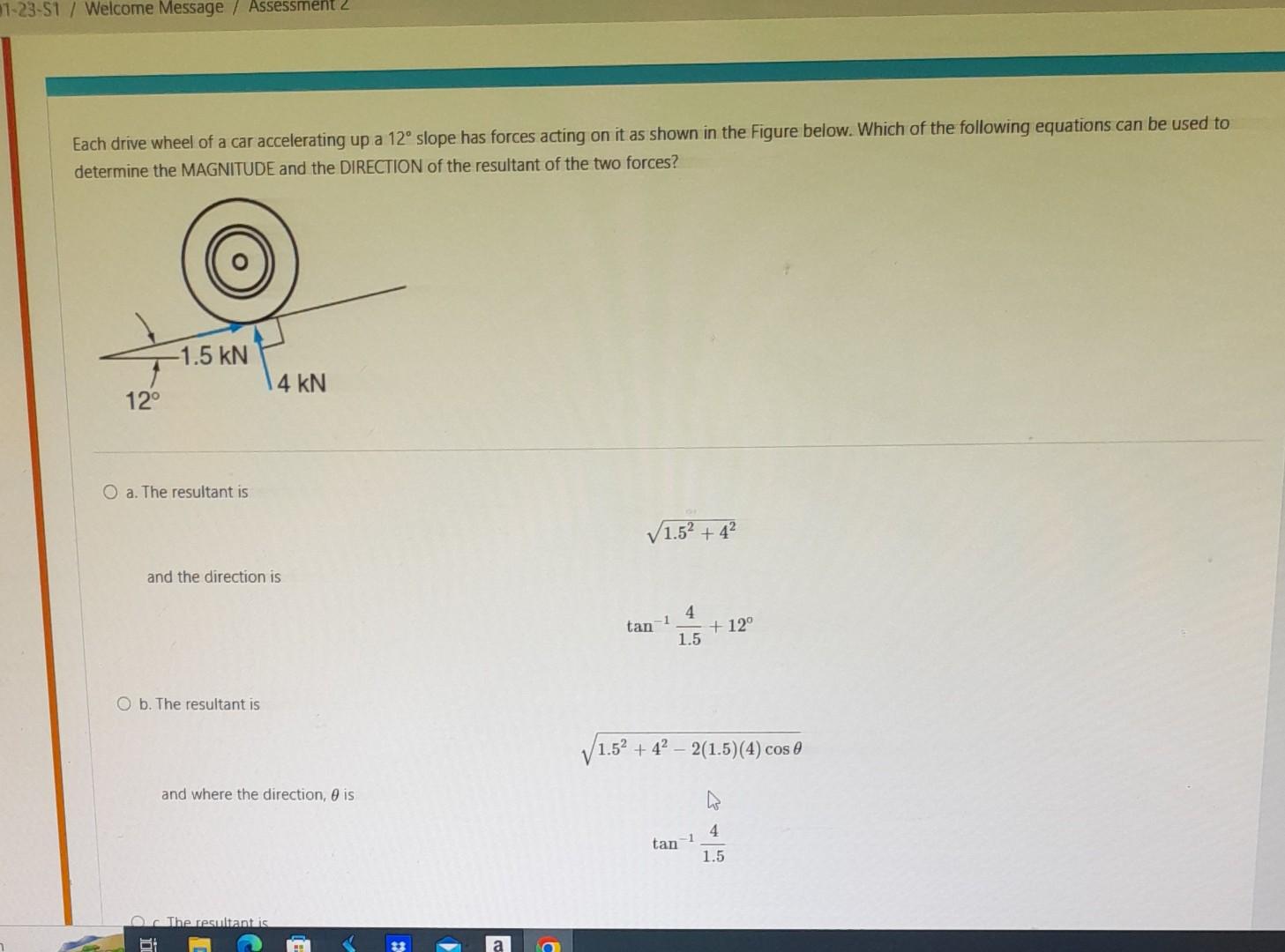 Solved Each drive wheel of a car accelerating up a 12∘ slope | Chegg.com