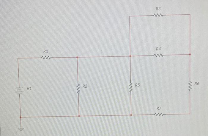 Solved R3 W R1 R4 W R2 R5 R6 V1 w RZ W- Please refer to | Chegg.com
