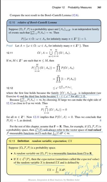 Solved 3. Let's flip a fair coin independently an infinite | Chegg.com