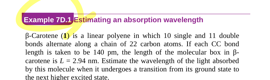 Solved Example 7D.1 ﻿Estimating an absorption | Chegg.com