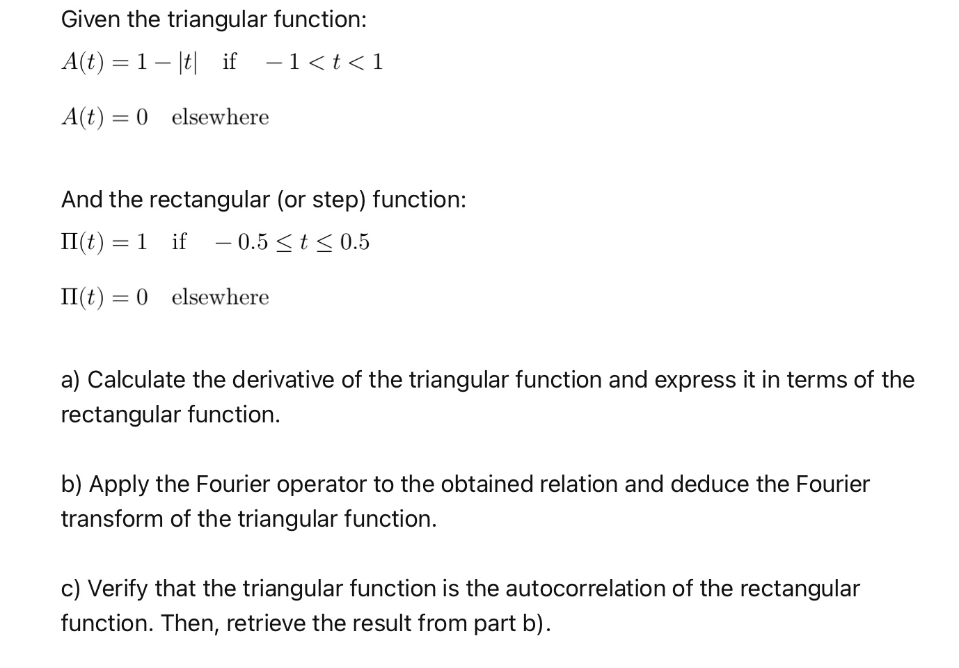 Solved Given the triangular | Chegg.com