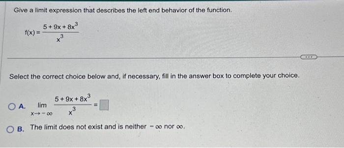 Solved Give a limit expression that describes the left end | Chegg.com