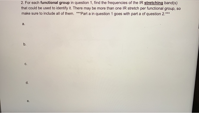 Solved 1. Identify and name the non-alkane functional groups | Chegg.com