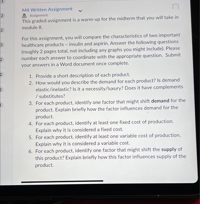 Solved M4 Written Assignment G. Assignment This graded | Chegg.com
