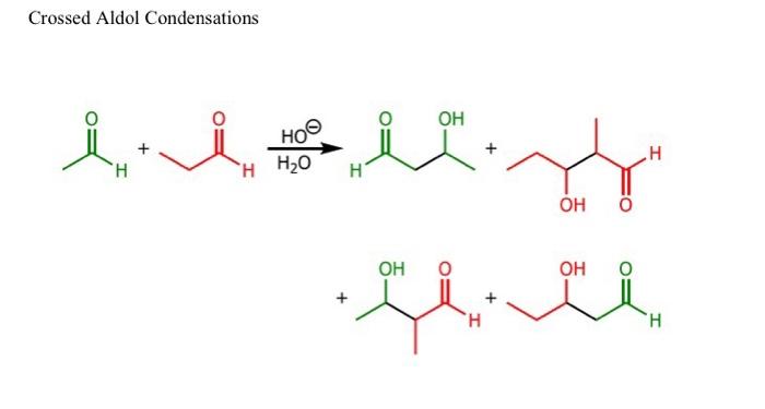 Solved Crossed Aldol Condensations | Chegg.com Solved Crossed Aldol Condensations | Chegg.com