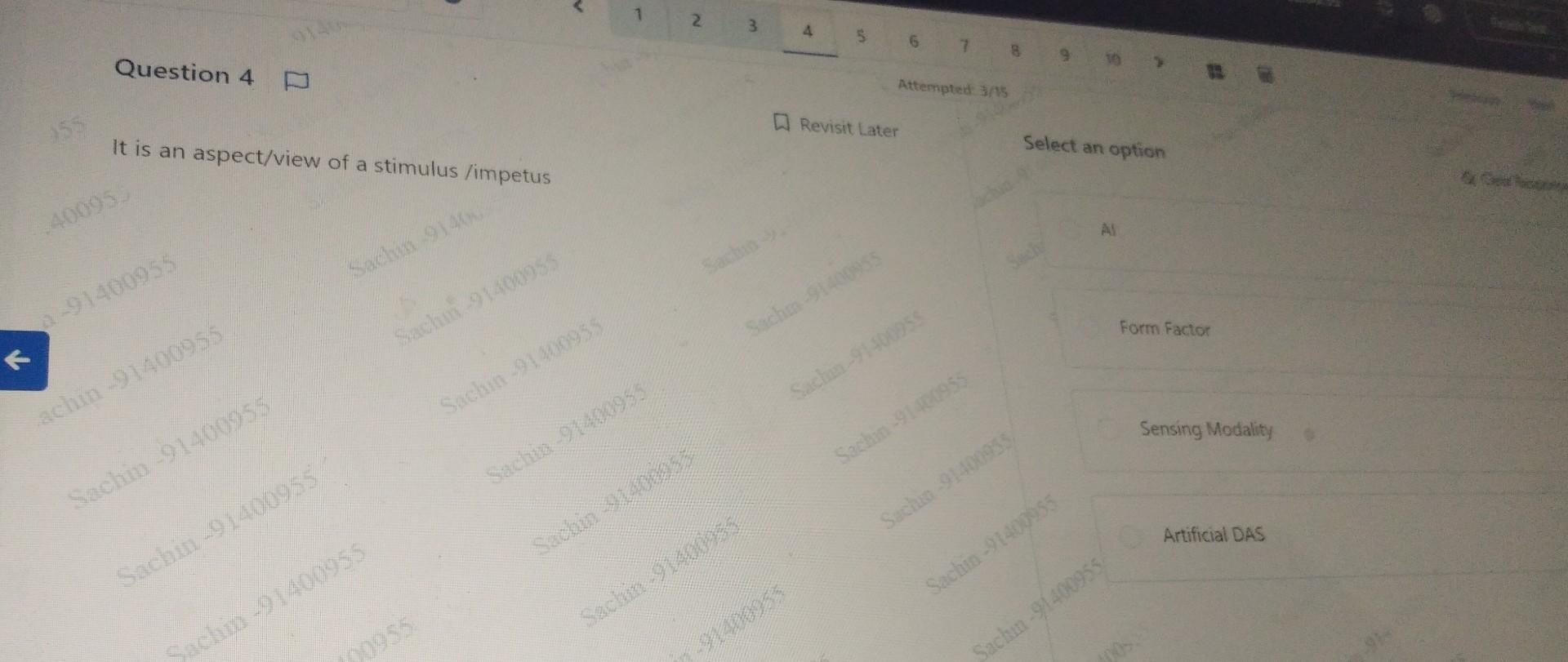 Solved W Revisit Later Select an option It is an aspect/view | Chegg.com