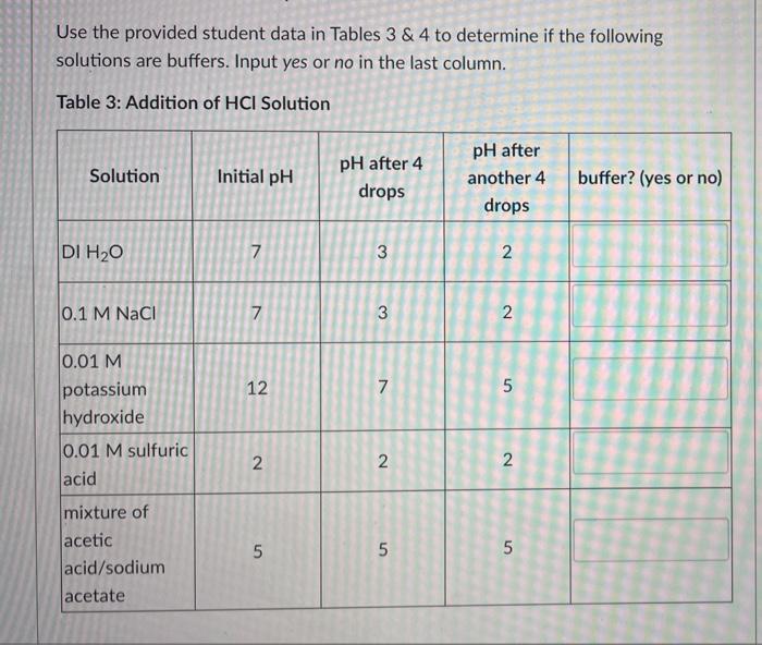 Solved Use the provided student data in Tables 3&4 to | Chegg.com