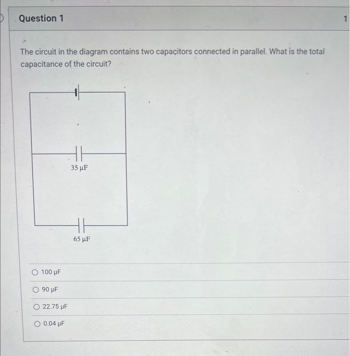 Solved The circuit in the diagram contains two capacitors | Chegg.com