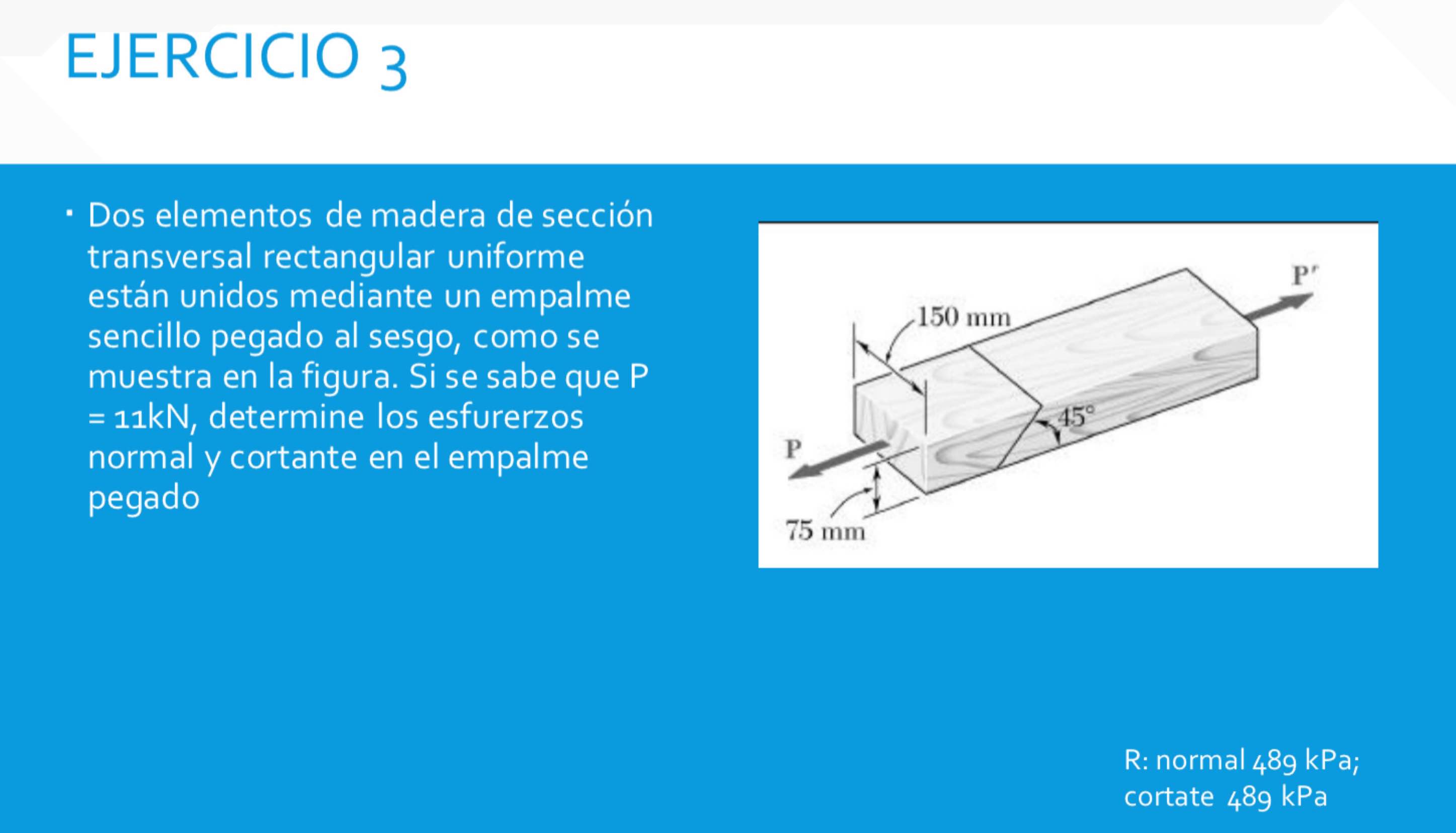 Solved EJ2RCICIO3Dos elementos de madera de | Chegg.com